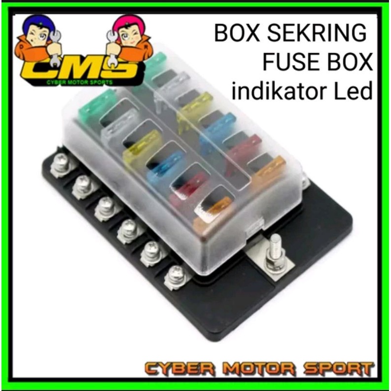 Jual fuse box universal. kotak sekring mobil. fuse holder sekring lampu ...