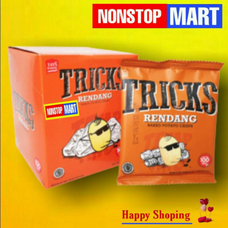 Jual TRICK Biskuit kentang potato varian rasa1 Box isi 10 pcs 18gr ...