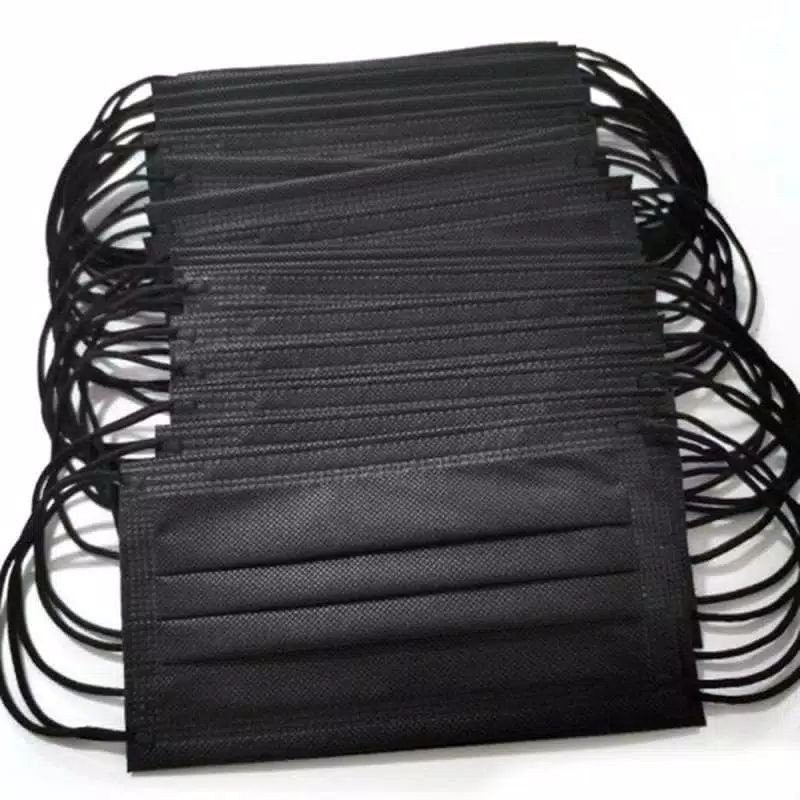 Jual Masker Hitam Polos Korea 3PLY Face Mask Dewasa | Shopee Indonesia