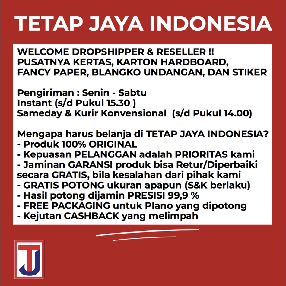 Jual ghg Kertas Book Paper / Novel Imperial 72 & 90 Gsm / Gram Ukuran ...