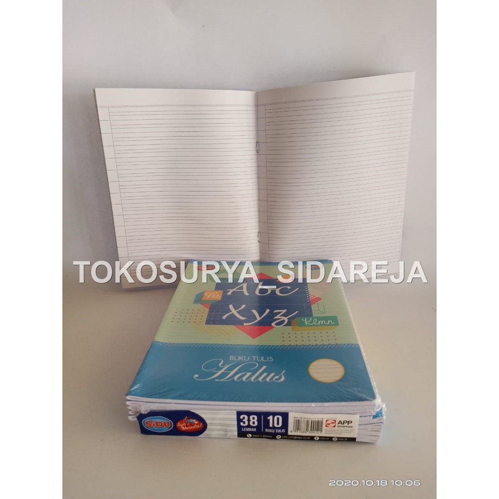 Jual BUKU TULIS HALUS SIDU 38 LEMBAR | Shopee Indonesia