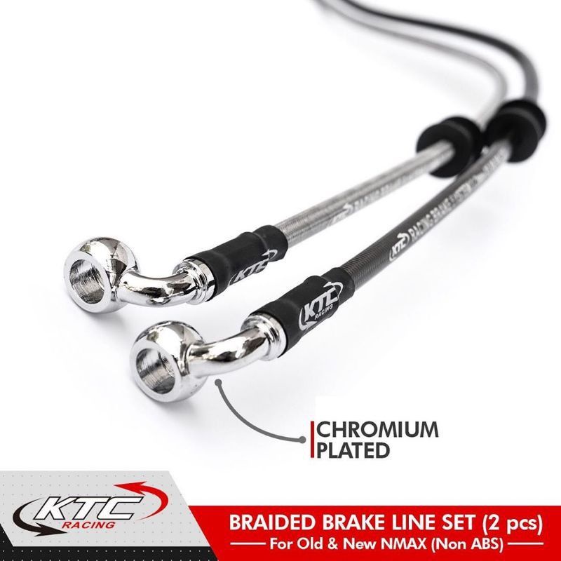 Jual (KTC) Selang Rem Serat KTC Racing Original Non ABS Nmax Old Nmax New Depan Belakang 1set ...