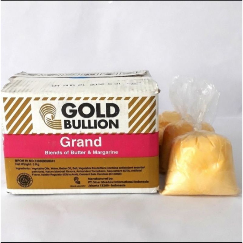 Jual GRAND GOLD BULLION / Blends of Butter & Margarine / Repack 500 gr ...