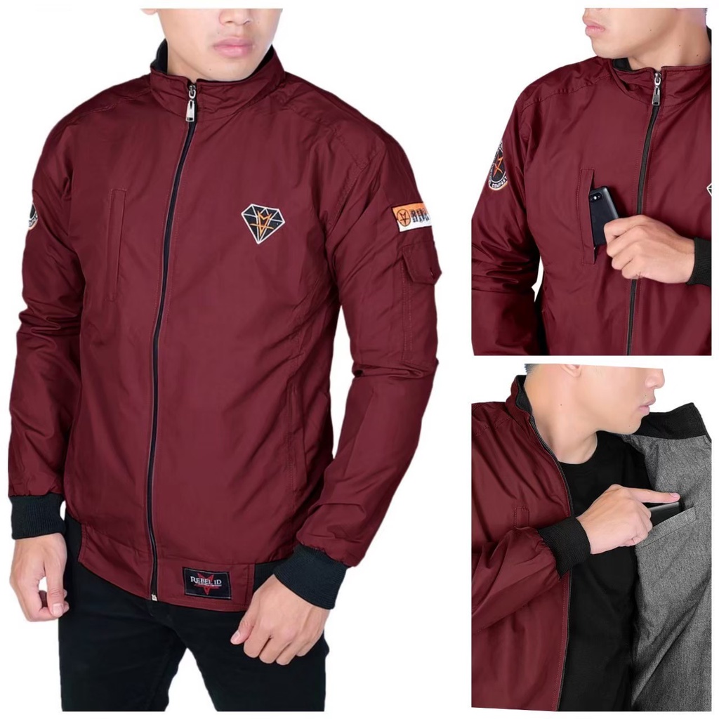 Jual JD - JAKET BOMBER ANTI AIR REBEL ID ORIGINAL PREMIUM TERMURAH ...