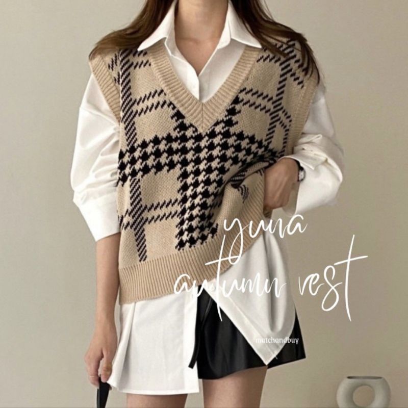 Jual M FESYEN KUNA KOREAN VEST OVERSIZE OUTER WANITA JUMBO VEST KOREAN ...