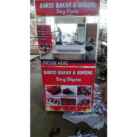 Jual GEROBAK LIPAT/BOOTH PORTABLE /MEJA LIPAT/ROMBONG LIPAT /Stand ...
