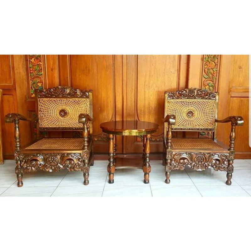 Jual MEBEL - KURSI TERAS ANTIK - KURSI TERAS KUNO - BARANG ANTIK | Shopee Indonesia