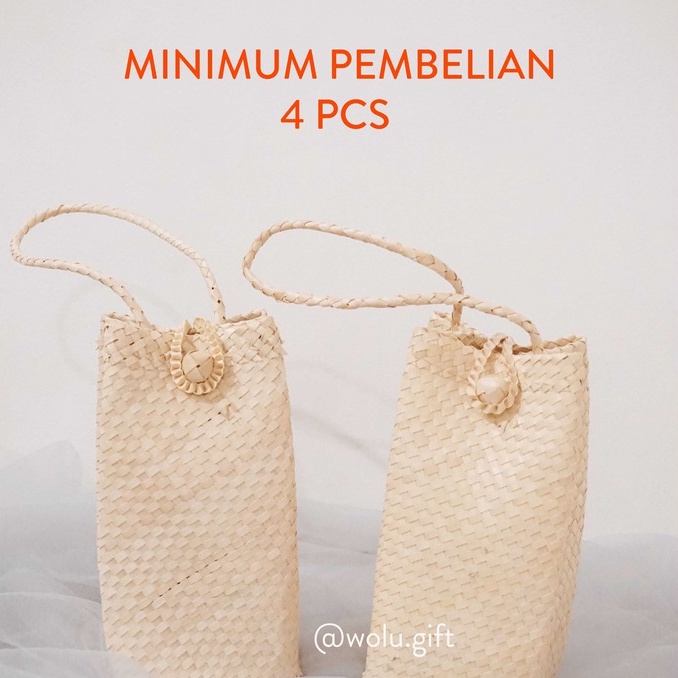 Jual Packaging dari Anyaman Daun Lontar, Cocok untuk Souvenir Wedding ...