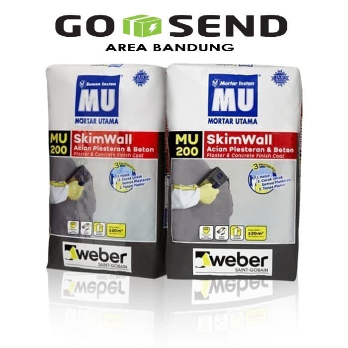 Jual SEMEN MU 200 SKIM COAT ACIAN PLESTER DAN BETON 20 KG MU200 ...