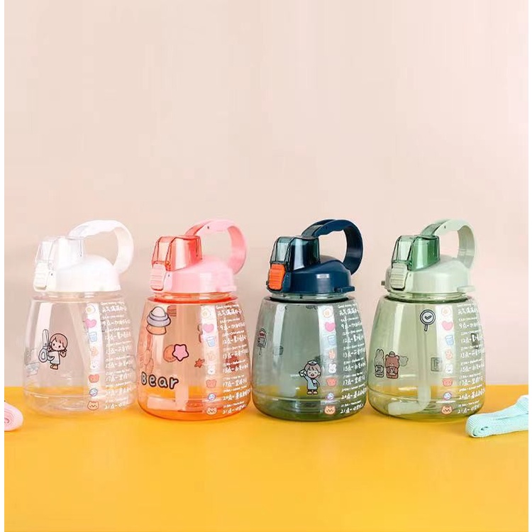 Jual Botol Air Minum Anak Big Belly Children Cup 1300ml handle + tali ...