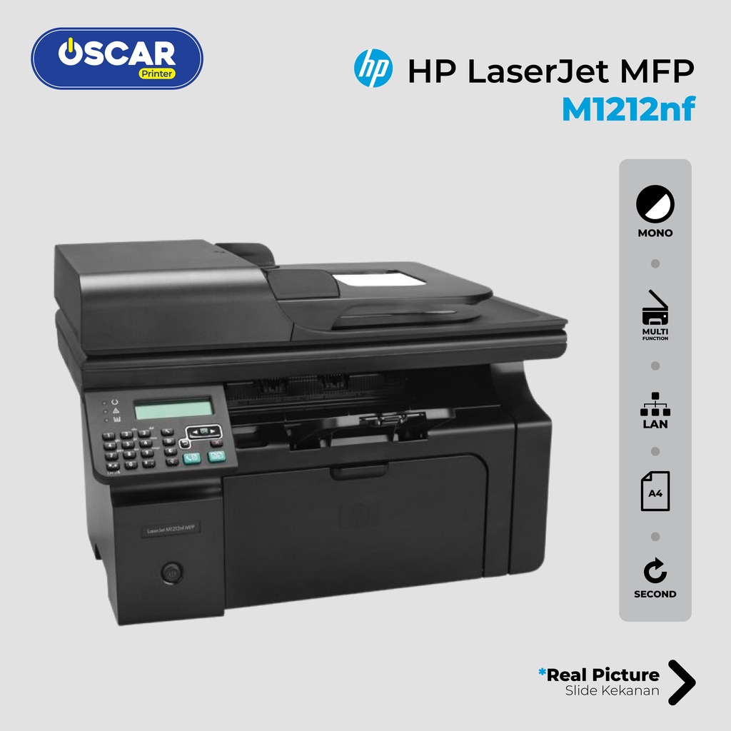 Jual Mesin Fotocopy Mini Mono HP Laserjet M1212nf Print Scan Copy adf ...