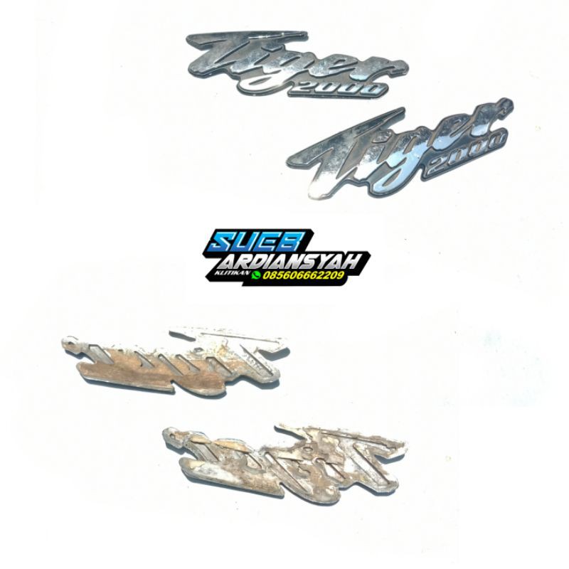 Jual emblem tangki honda tiger 2000 tiger 2000 tiger lama logo tangki ...