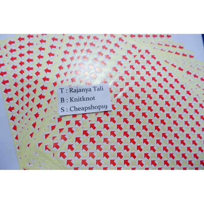 Jual STICKER LABEL PANAH STIKER PETUNJUK TANDA ARAH 1cm RJT | Shopee ...