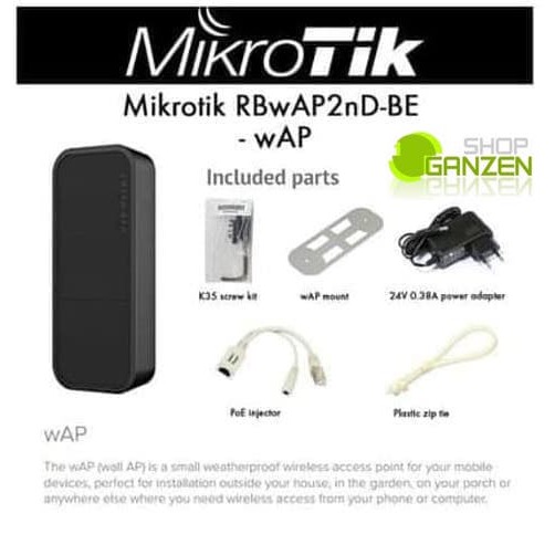 Jual Mikrotik Router Wireless RBwAP2nD-BE (WAP-Black) / RBwAP2ND ...