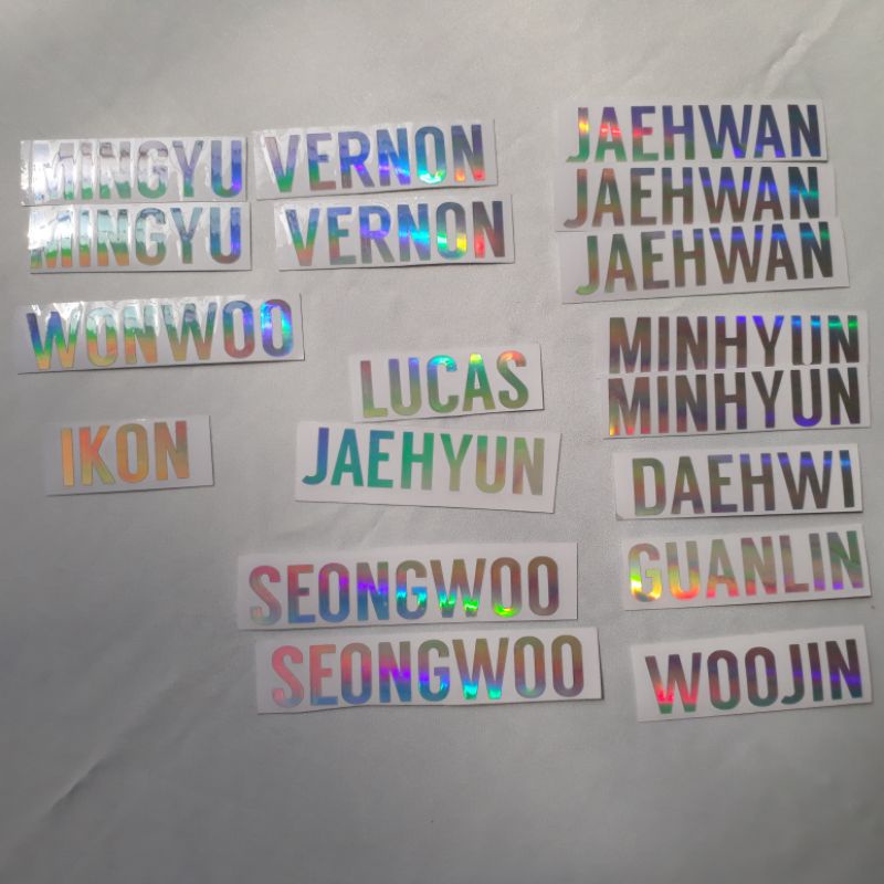 Jual STRAP & STICKER HOLOGRAM ( SVT, NCT, WANNA ONE, IKON ) | Shopee Indonesia