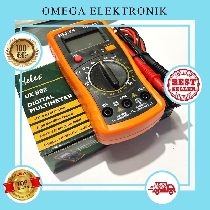 Jual Multimeter Heles UX 882 Digital/Avometer Heles UX 882 Original ...
