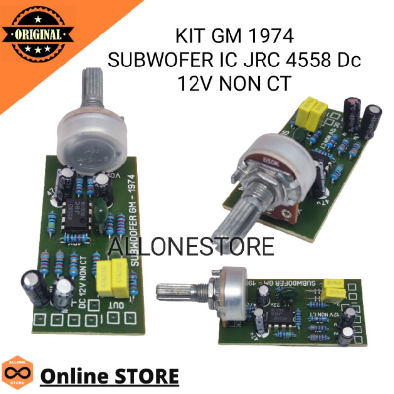 Jual KIT SUBWOFER IC JRC 4558 DC 12V NON CT GM 1974 | Shopee Indonesia
