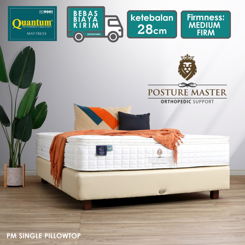 Jual Quantum Kasur Orthopedic Posture Master Single Pillowtop | Shopee ...