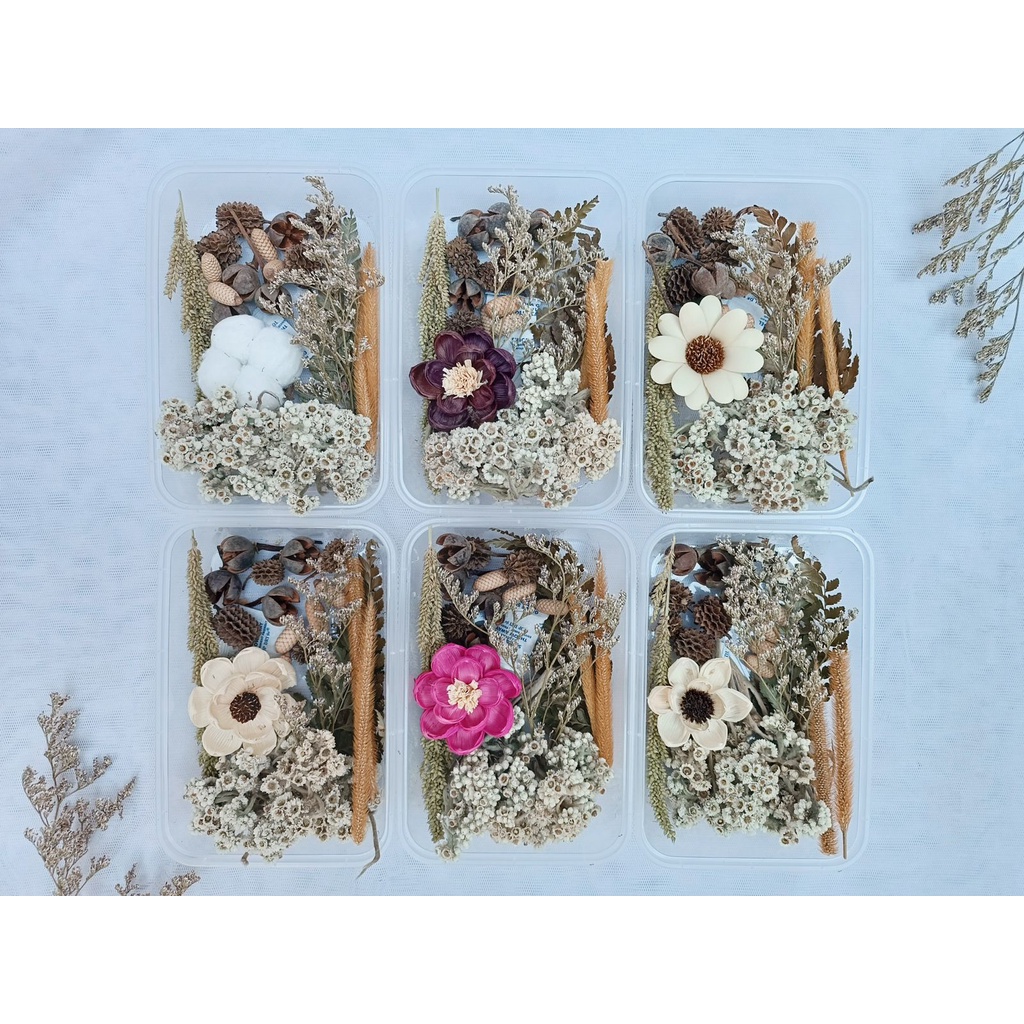 Jual PAKET BUNGA KERING RUSTIC HIASAN MAHAR KERAJINAN PERBOX PB05 ...