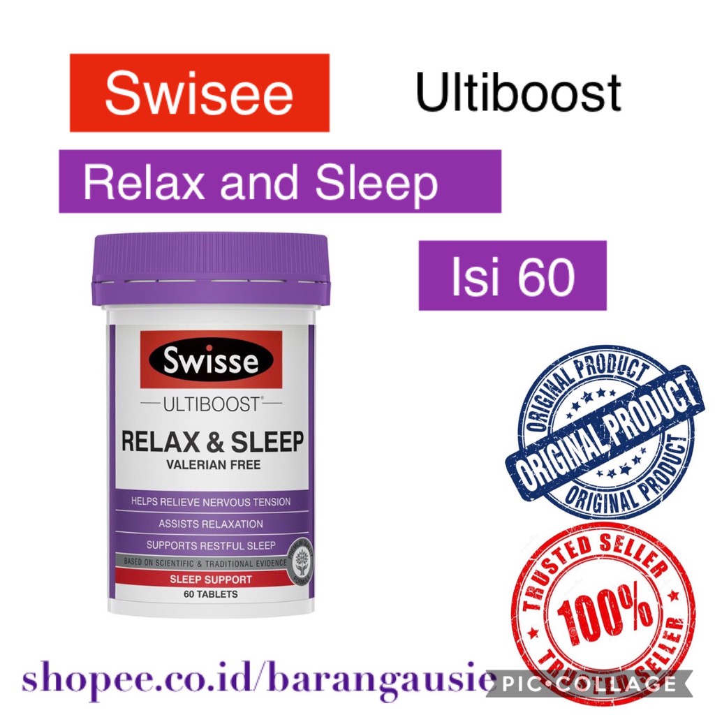 Jual Swisse Ultiboost Relax & Sleep 60 Tablets | Shopee Indonesia