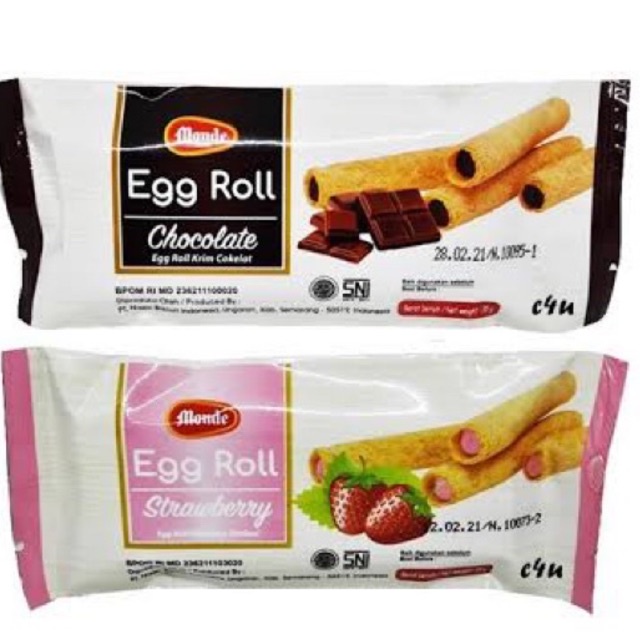 Jual monde | egg roll monde | coklat monde | wafer | cemilan | Shopee ...