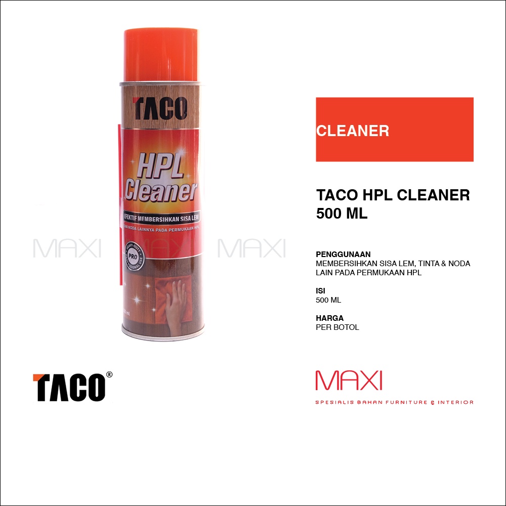 Jual TACO CLEANER - HPL Cleaner - 500 ml | Shopee Indonesia