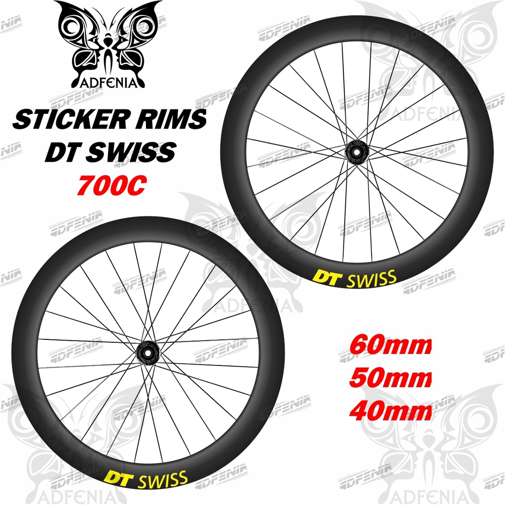 Jual Decal Sticker Rims DT Swiss Road Bike Fixed Gear Stiker DT Swiss ...