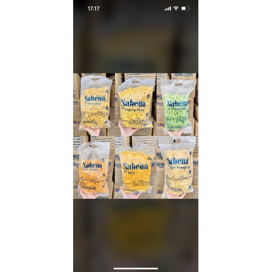 Jual sabena Snack 390 gram ciki gurih makanan enak cemilan stik SABENA ...