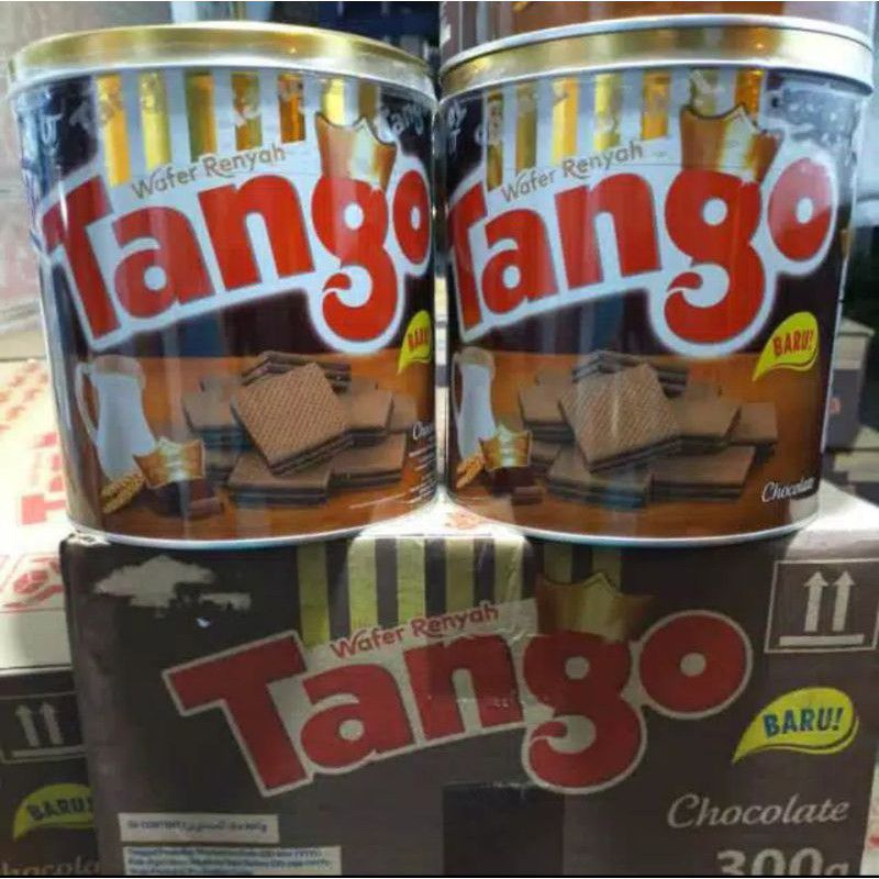 Jual Tango Wafer Chocolate Kaleng 300gr KUE LEBARAN | Shopee Indonesia
