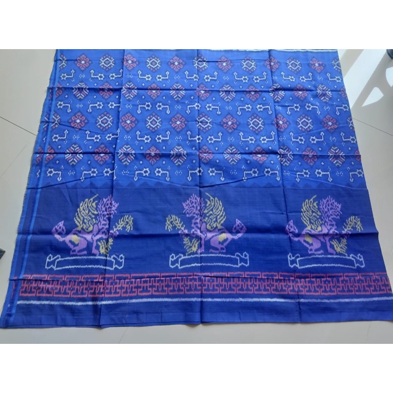 Jual KAIN TENUN ENDEK SINGA BIRU PESANAN | Shopee Indonesia
