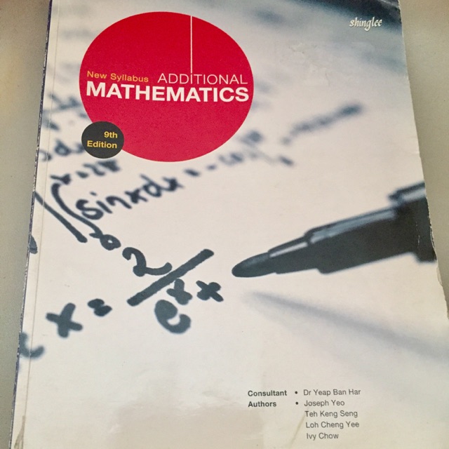 Jual Buku Textbook New Syllabus Additional Mathematics (9th edition ...