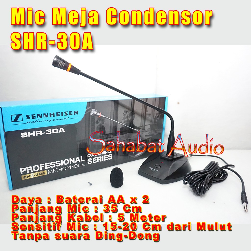 Jual Mic Meja SHR-30A / Mic Podium Condensor SHR - 30A Fleksibel ...