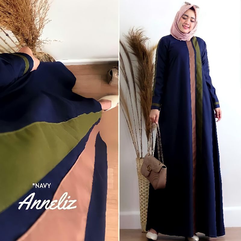 Jual NAYLA BAJU MUSLIM DRESS GAMIS PAKAIAN TERBARU 2024 LEBARAN WANITA ...