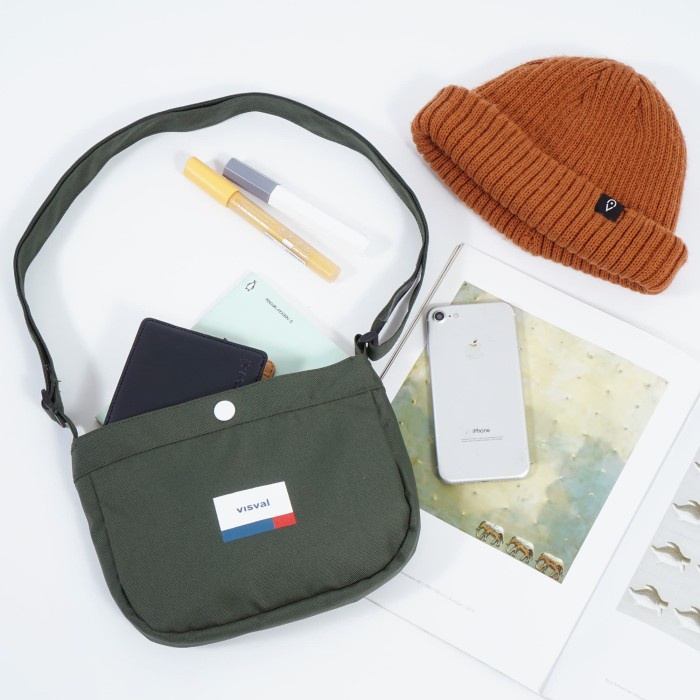 Jual [COD] VISVAL - Tas Selempang - Maru - Olive | Shopee Indonesia