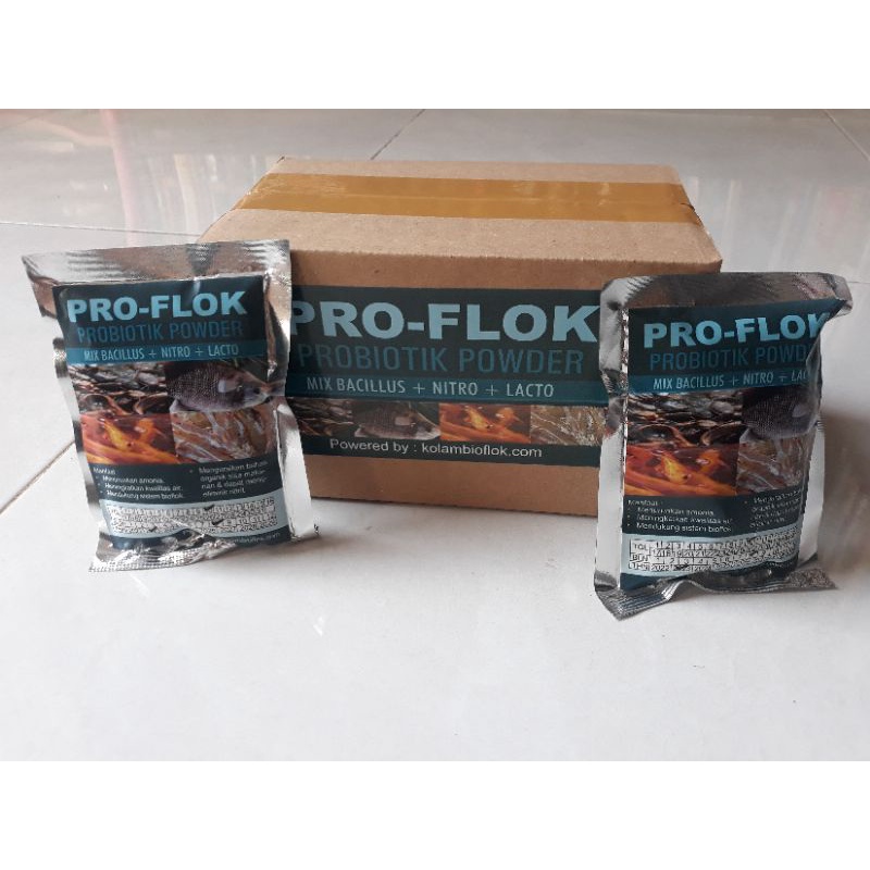 Jual Probiotik Ikan PRO-FLOK, Menjaga Kualitas Air Kolam Ikan (Kemasan ...