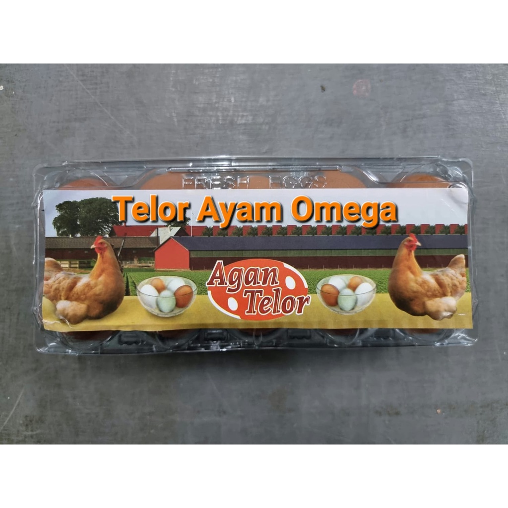 Jual Telur Ayam negeri Omega Fresh 10 Butir /Box Mika | Shopee Indonesia