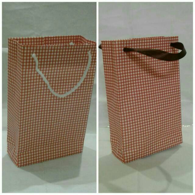 Jual Paper Bag Tas Kertas Goody Bag Tali (per 10 pc )17,5*10,5*4 Kecil ...