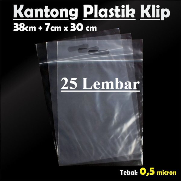 Jual Kantong Plastik Klip Ziplock Ctik 30x38 100 Pcs Plastik Packing