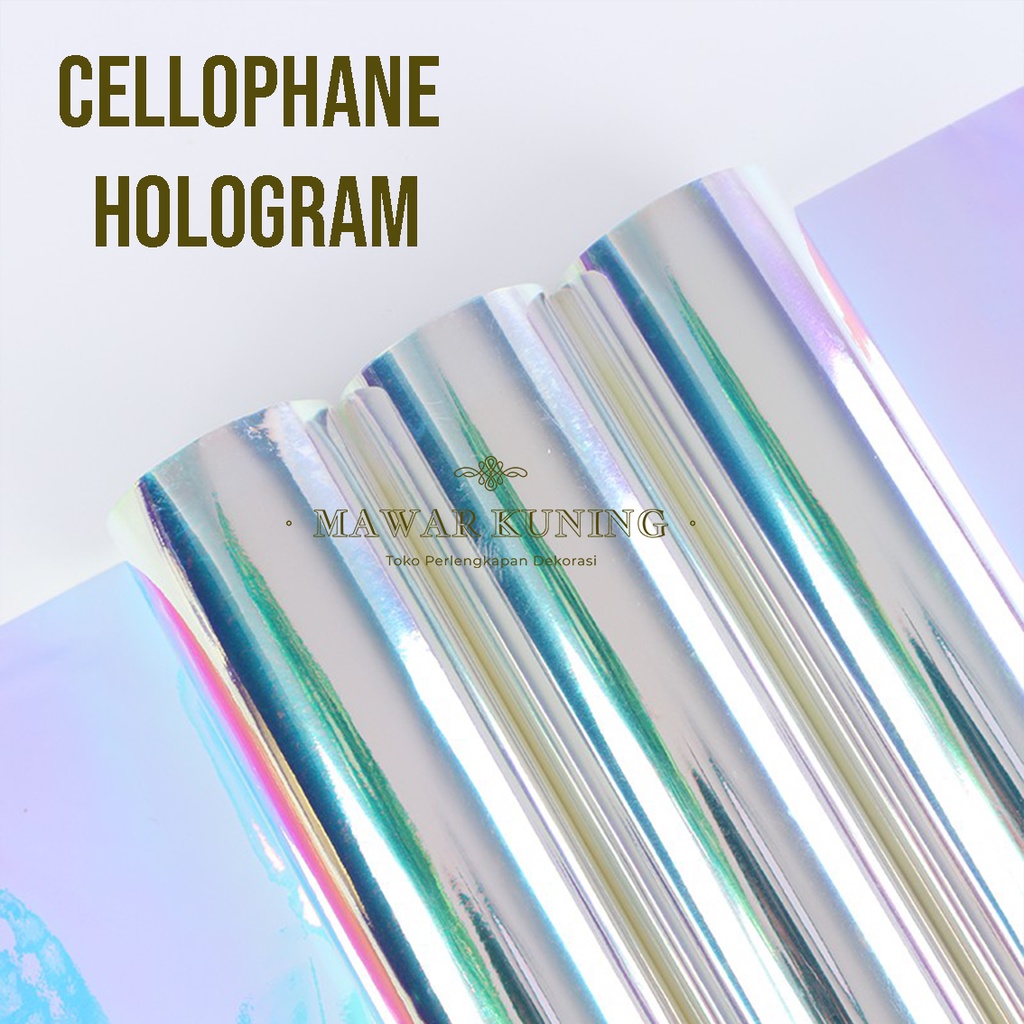 Jual [ 20 Lembar & 1 Roll ] Cellophane Hologram Roll & 1 Pack ...