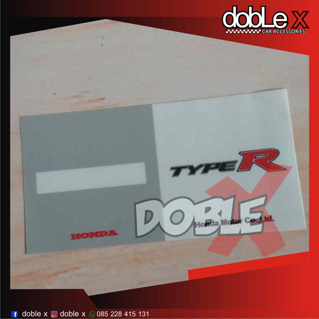 Jual Stiker Honda Type R Quality Control | Shopee Indonesia