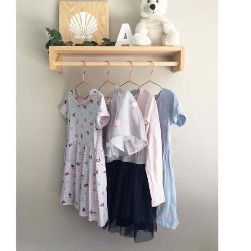 Jual Rak gantungan baju rak dinding multifungsi,panjang 50cm lebar 20cm ...