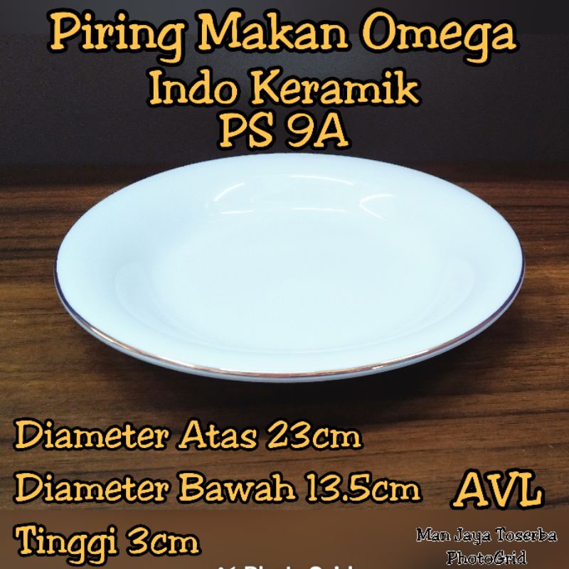 Jual Piring Makan Indo Keramik Omega 23cm | Shopee Indonesia