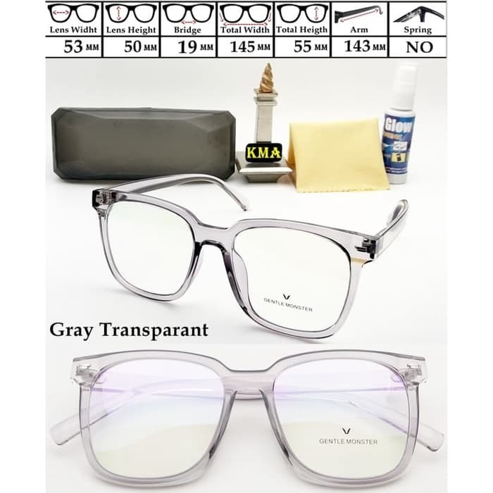 Jual frame kacamata anti radiasi uv kotak frame kacamata korea unisex ...