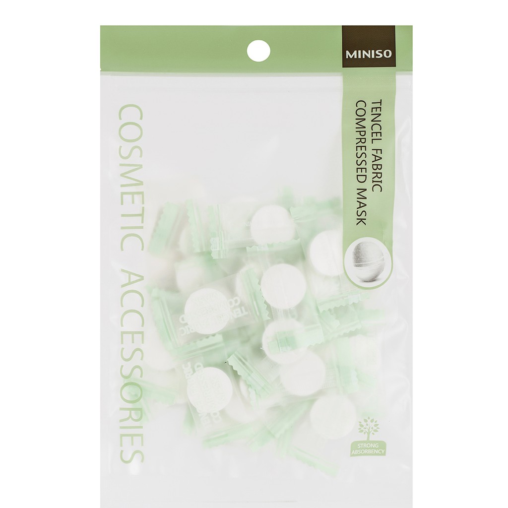 Jual MINISO TENCEL FABRIC COMPRESSED SHEET MASK | Shopee Indonesia