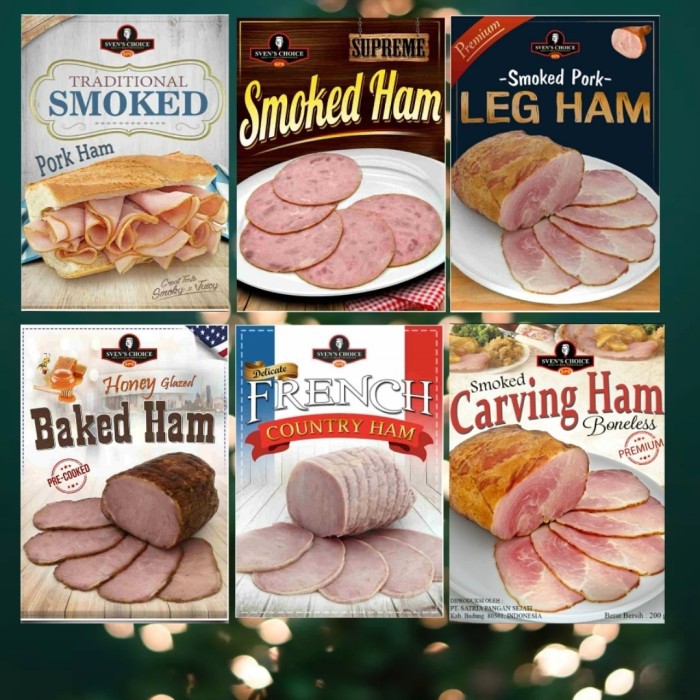 Jual Sven's choice pork Ham sampler package (Christmas package ...