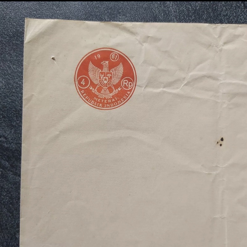 Jual Kertas Segel Tahun 1961 Double Slide Asli Original | Shopee Indonesia