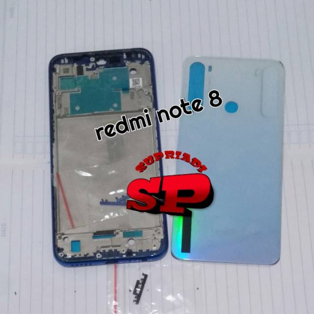 Jual HOUSING FUL SET XIAOMI REDMI NOTE 8 LENGKAP FRAME LCD BACK DOOR ...