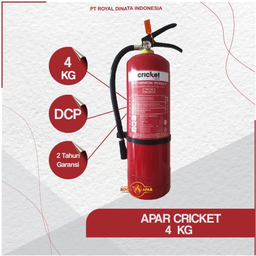 Jual APAR 4 KG CRICKET SAFETY / APAR ABC POWDER 4 KG/ ALAT PEMADAM API ...