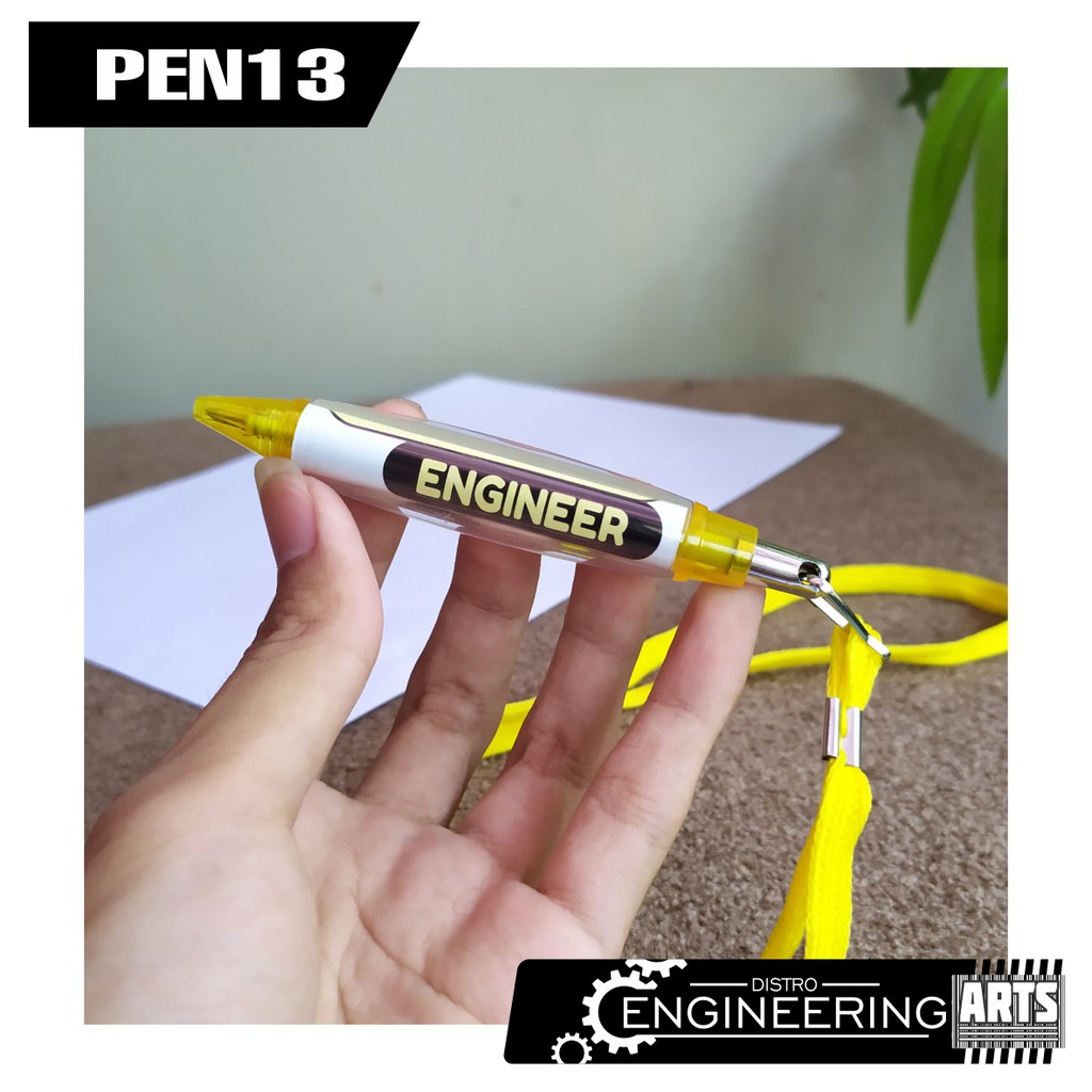 Jual Pulpen Kalung Kuning Sticker Desain Mechanical engineer Pena ...