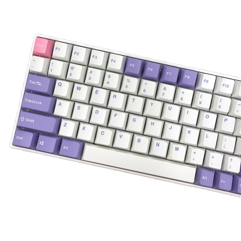 Jual KEYCAPS PLUM LAVENDER PURPLE PINK PBT DOUBLE SHOT OEM PROFILE ...